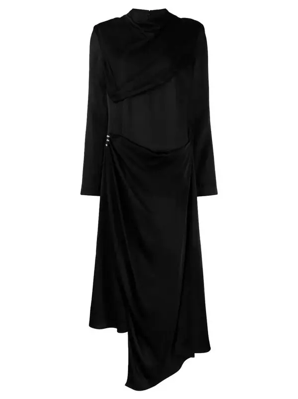 Givenchy Crystal-embellished Satin Midi Dress - Black