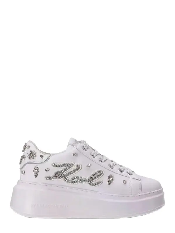 Karl Lagerfeld Anakapri Florastone Sneakers - White
