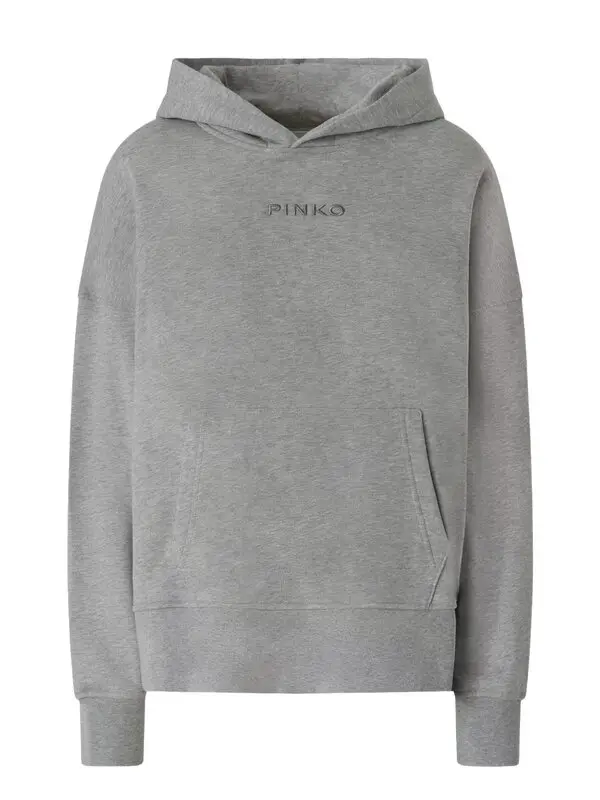Pinko Embroidered Hoodie - Grey