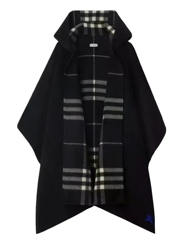 Burberry Reversible Cashmere Cape - Black