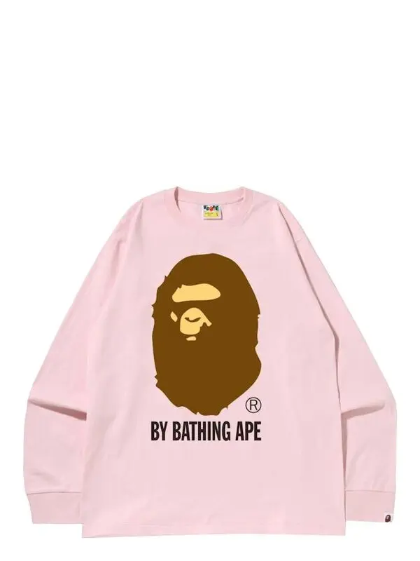 A BATHING APE By Bathing Ape Long Sleeve Tee Shirt - Pink