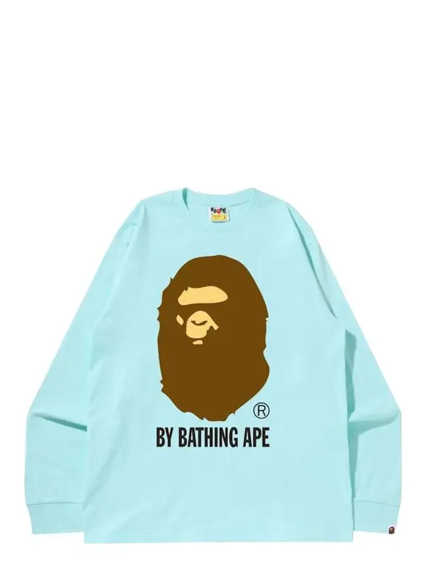 A BATHING APE By Bathing Ape Long Sleeve Tee Shirt - Sax
