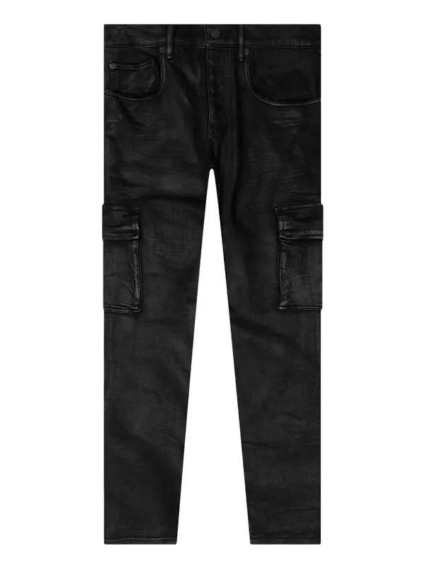 PURPLE BRAND Cargo Flare Pants - Black