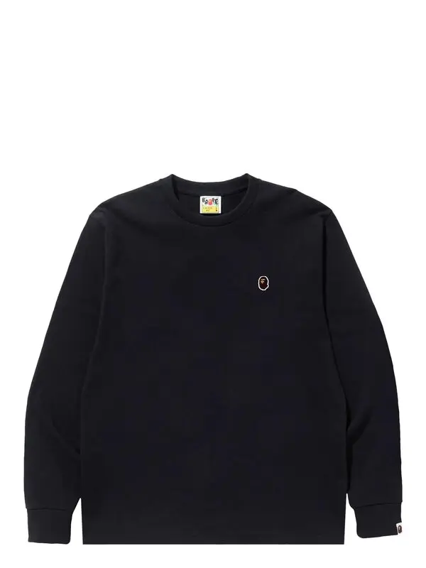 A BATHING APE Ape Head One Point Long-sleeve Tee - Black