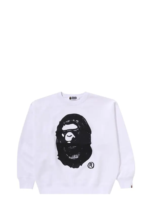 BAPE X Joshua Vibes Ape Head Crewneck - White