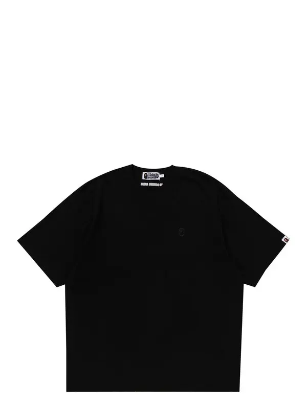A BATHING APE Tonal Ape Head One Point Tee - Black