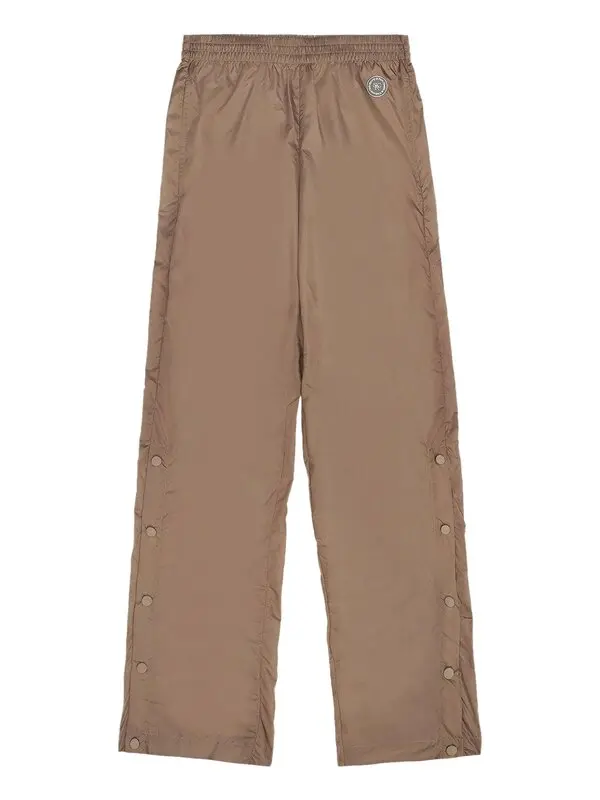 SPORTY & RICH Snap Nylon Track Pants - Tan