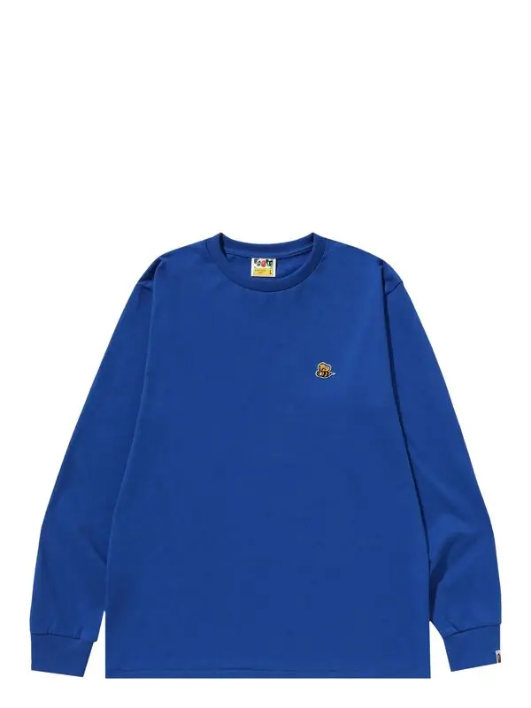 A BATHING APE Bee One Point Long-sleeve Tee - Blue