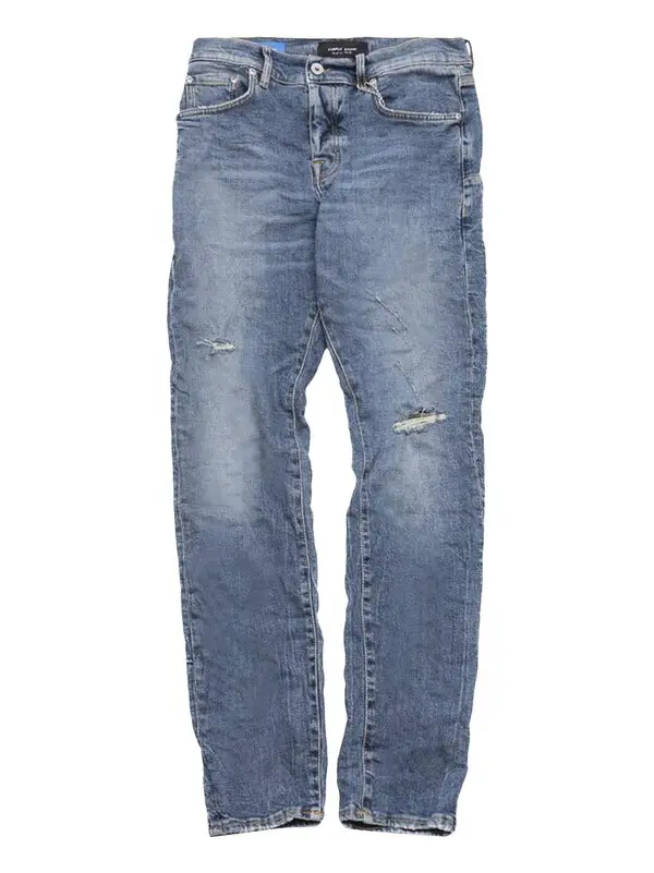 PURPLE BRAND Thrashed Tinted Jeans - Blue