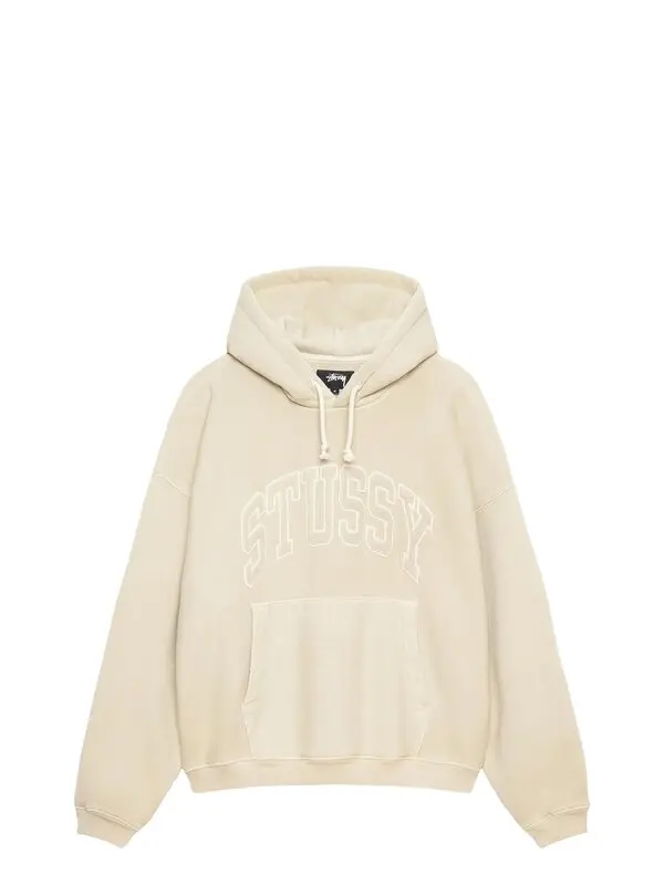 StÜssy Embroidered Relaxed Hoodie - Tan