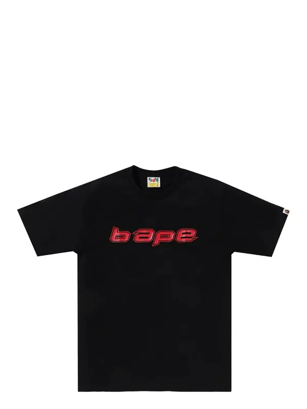 A BATHING APE Silicon Logo Tee - Black
