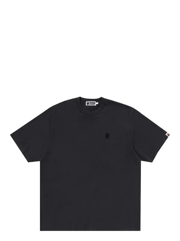BAPE Ape Head One Point Garment Dyed Relaxed Fit Tee - Black
