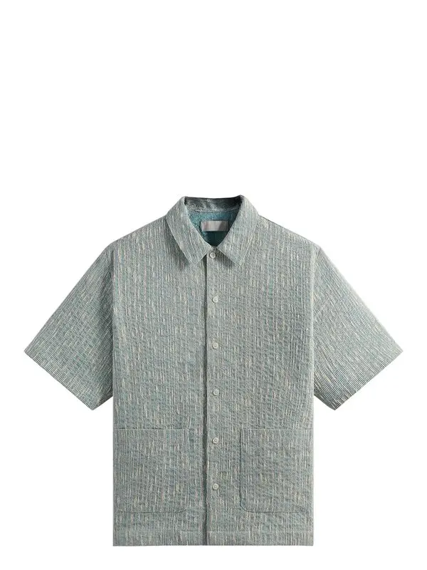 Kith Slub Boucle Reade Shirt 'glaze - Green