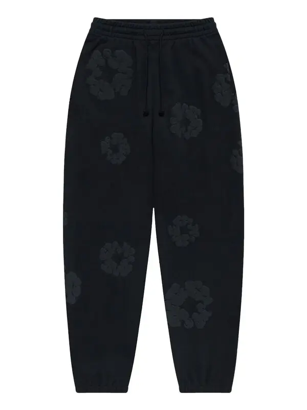 DENIM TEARS Cotton Wreath Sweatpants - Black