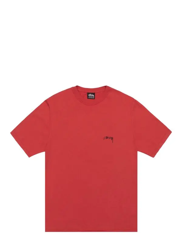 StÜssy Smooth Stock Tee 'guava - Red