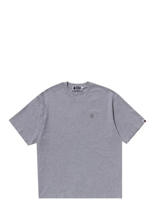 A BATHING APE Tonal Ape Head One Point Tee - Grey