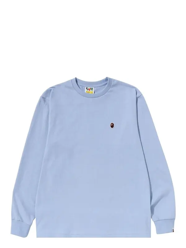 A BATHING APE Ape Head One Point Long-sleeve Tee 'sax - Teal