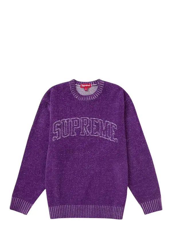 Supreme Contrast Arc Sweater - Purple