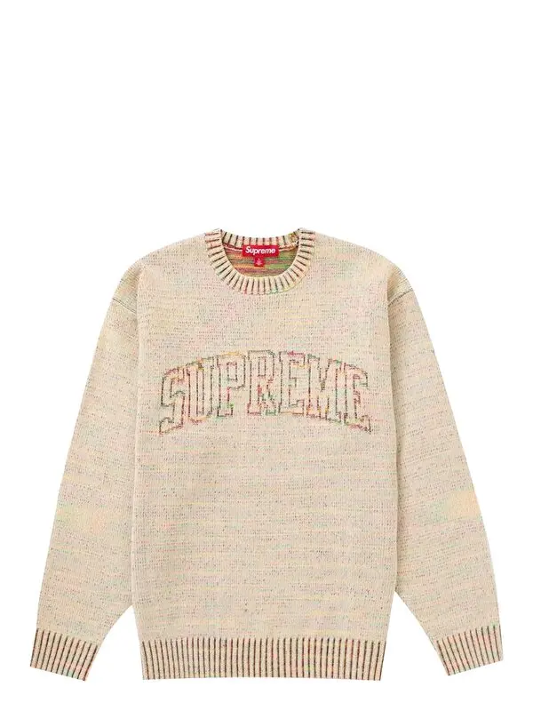 Supreme Contrast Arc Sweater - White