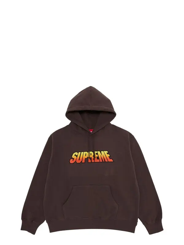 Supreme Gradient Hooded Sweatshirt - Brown