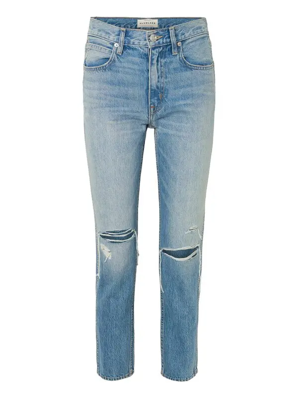 SLVRLAKE Virginia High-rise Slim-leg Jeans - Blue