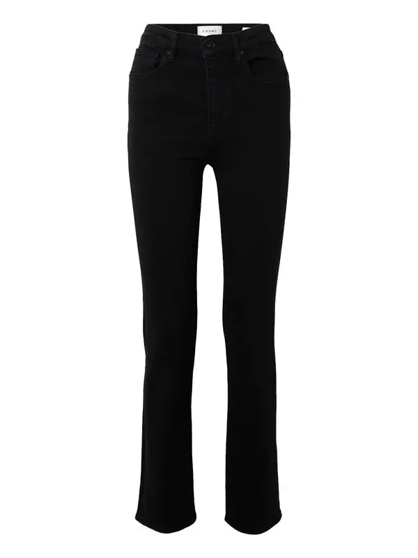 FRAME Pencil Super Stretch Mid-rise Skinny Jeans - Black