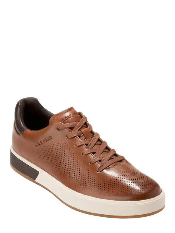 Cole Haan Grandpro Angleace Sneaker - British Tan/ Dark Chocolate