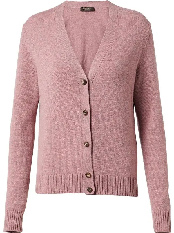 Loro Piana Parksville Cashmere Cardigan - Pink