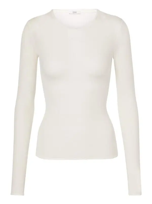 FFORME Ames Sheer Silk-blend Top - White