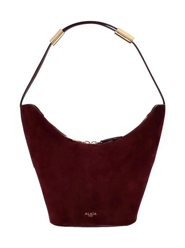 Alaïa Shape Small Bucket Bag - Burgundy