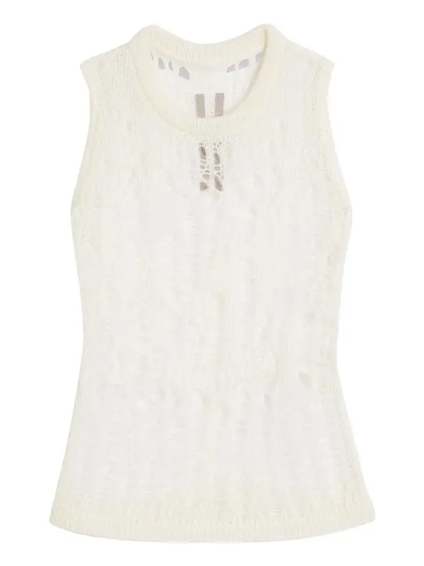 Rick Owens Spider Open-knit Top - Ivory