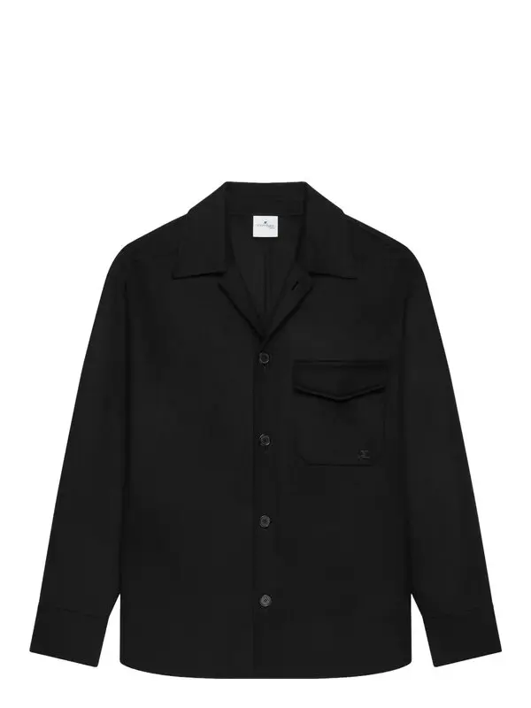 COURREGES Chest-pocket Shirt - Black