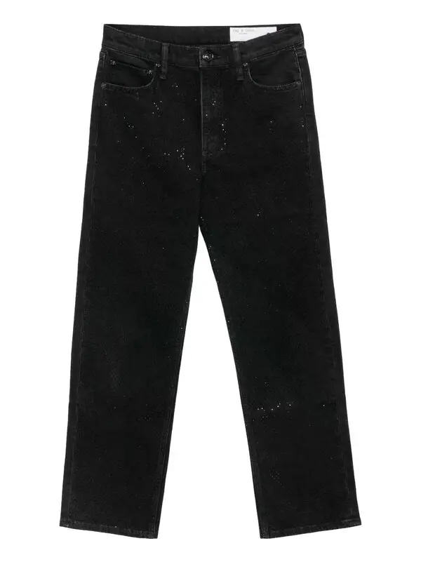 Rag & Bone Harlow Embellished Jeans - Black