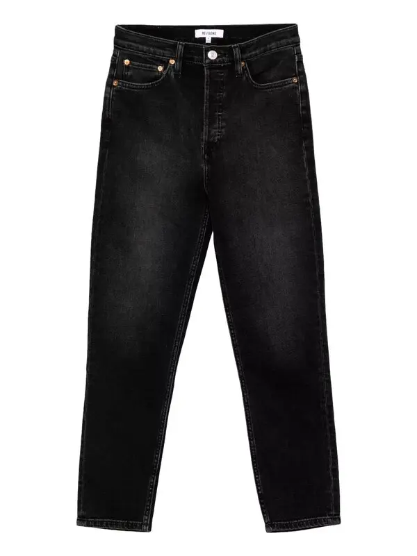 RE/DONE 90s Ankle Crop Jeans - Black