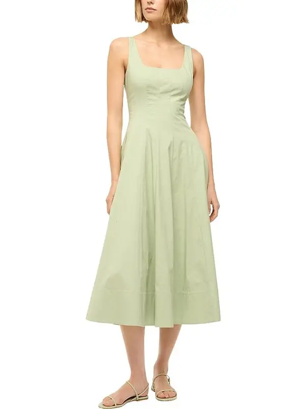 Staud Wells Dress - Pale Jade