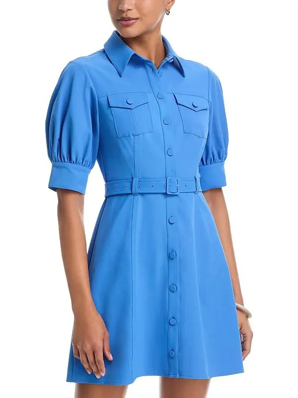 Cinq À Sept Zillah Shirt Dress - Cobalt Wave