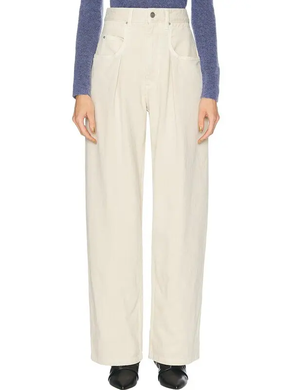 Isabel Marant Rachelle Wide-leg Jeans - Ecru