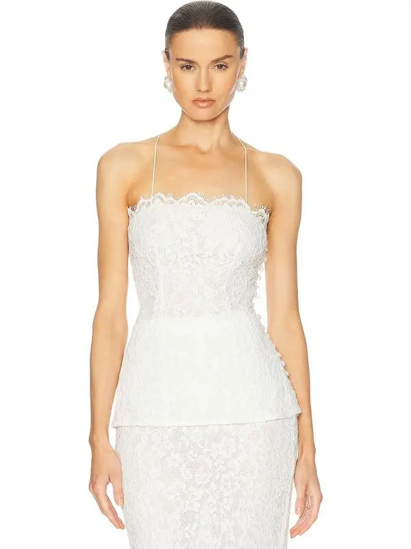 HELSA The Forever Audrey Lace Camisole - White