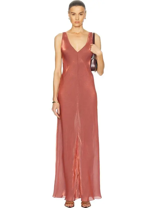 Anna October Nathalie Maxi Dress - Terracotta