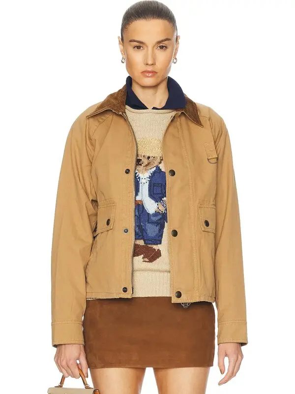 Polo Ralph Lauren Cropped Utility Jacket - Berkshire Tan