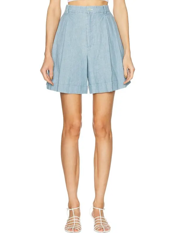 Polo Ralph Lauren High Waisted Mini Short - Chambray