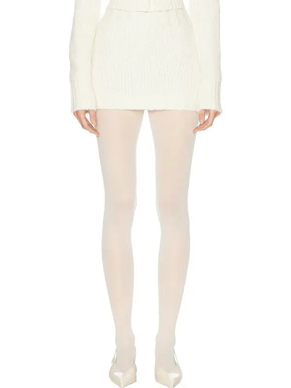 HELSA Annabelle Knit Skirt - Ivory