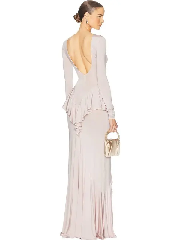 HELSA Amala Jersey Dress - Dusty Rose