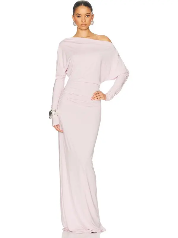 HELSA The Nina Off-shoulder Dress - Rose