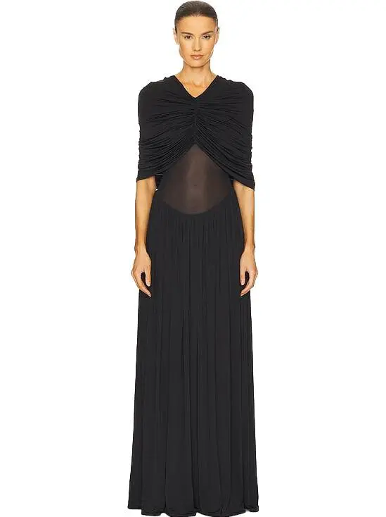 HELSA Philomena Jersey Dress - Black