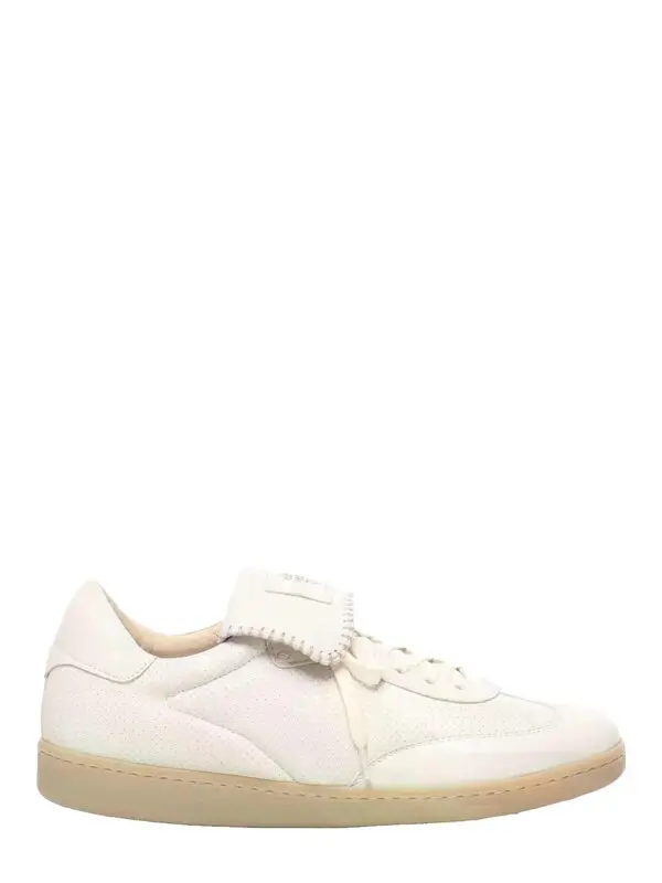 Eleventy Tongue Patch Sneakers - White