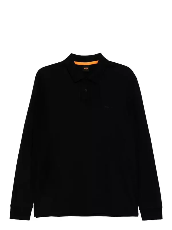 BOSS Logo-embroidered Polo Shirt - Black