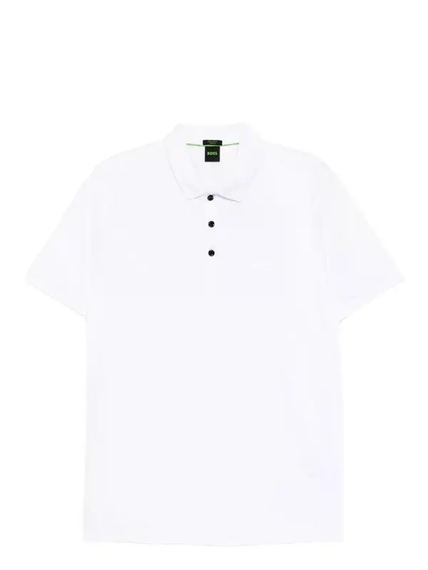 BOSS Logo-print Polo Shirt - White