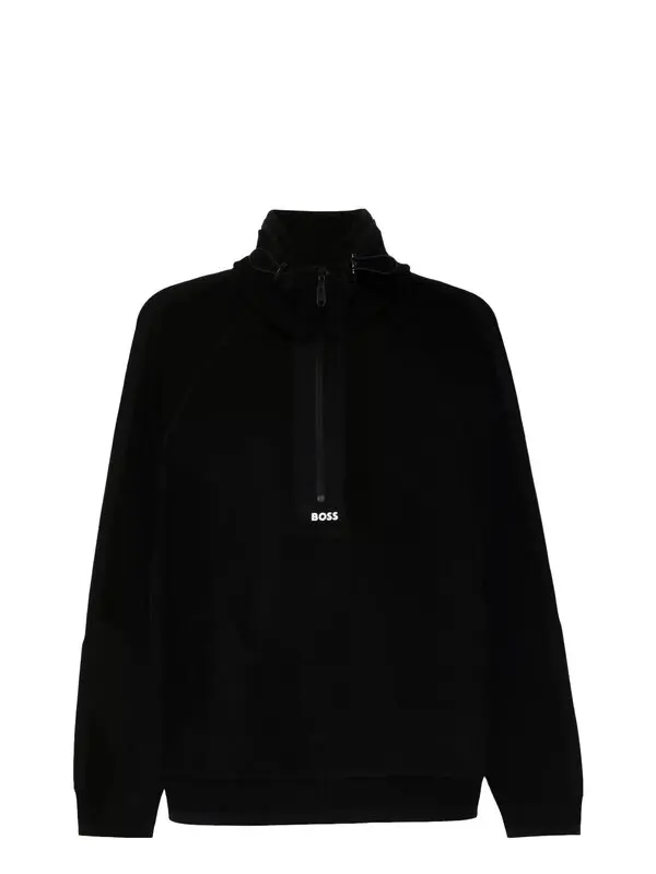 BOSS Half-zip Sweatshirt - Black