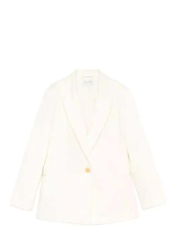 FORTE_FORTE Cotton Blazer - Neutrals